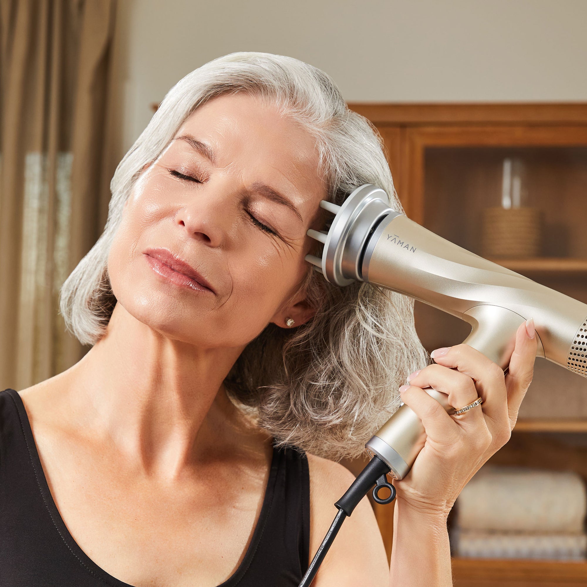 YA-MAN SPA STYLER® Blow Dry + Scalp Massage – With Red Light + Infrared ...