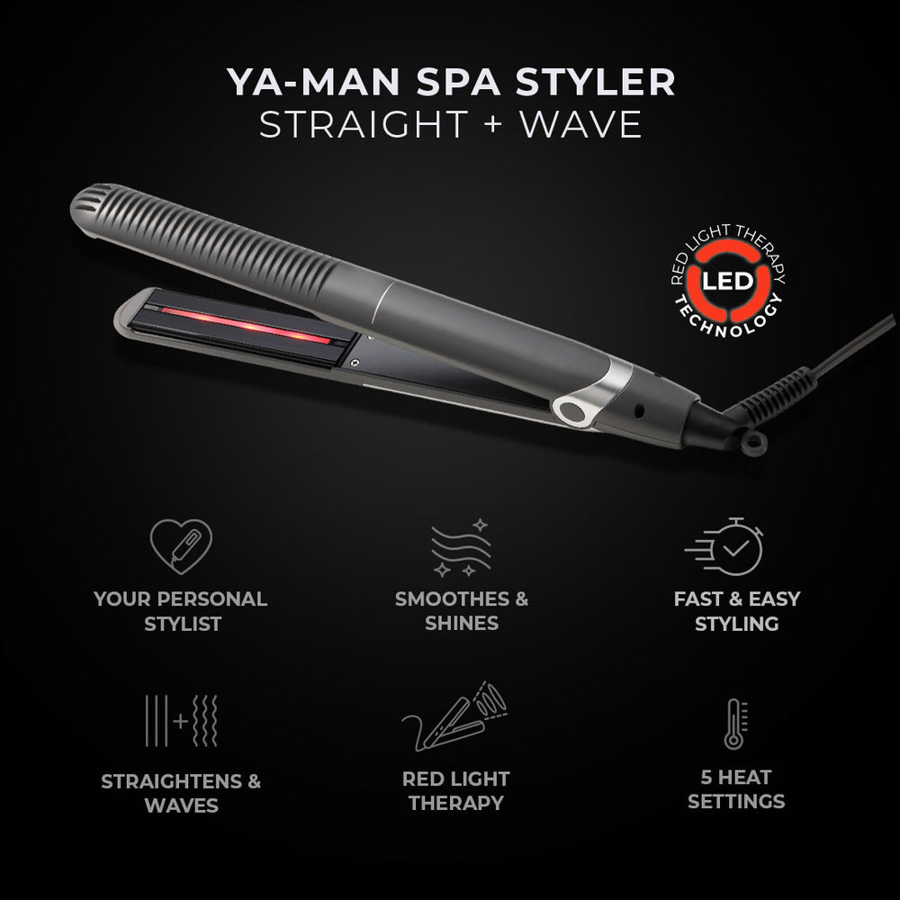 YA-MAN SPA STYLER® Straight + Wave – with Red Light + Infrared Technology